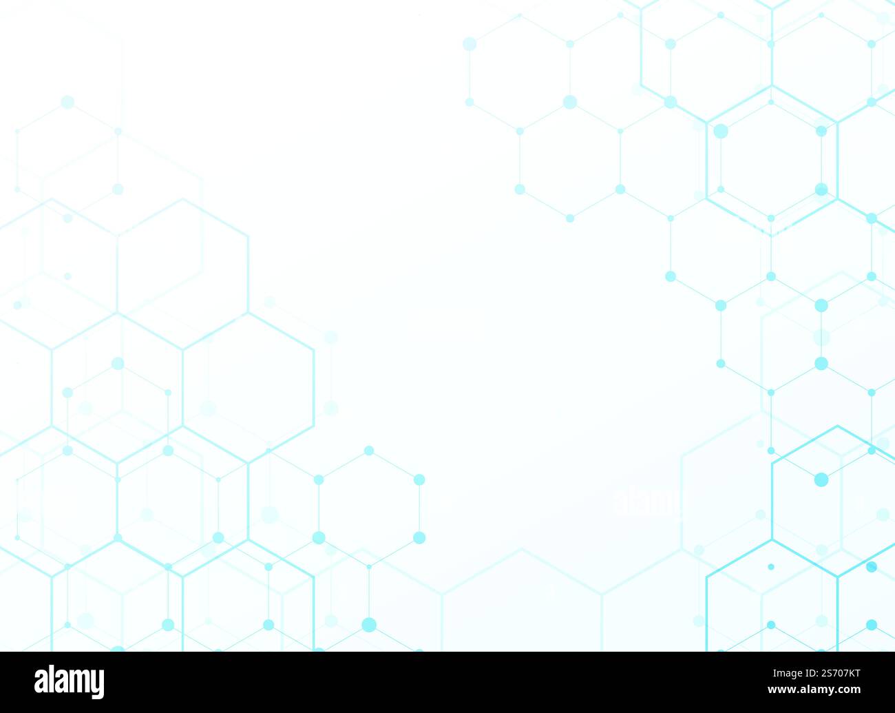 white background with blue tech hexagonal pattern design Stock Vector ...