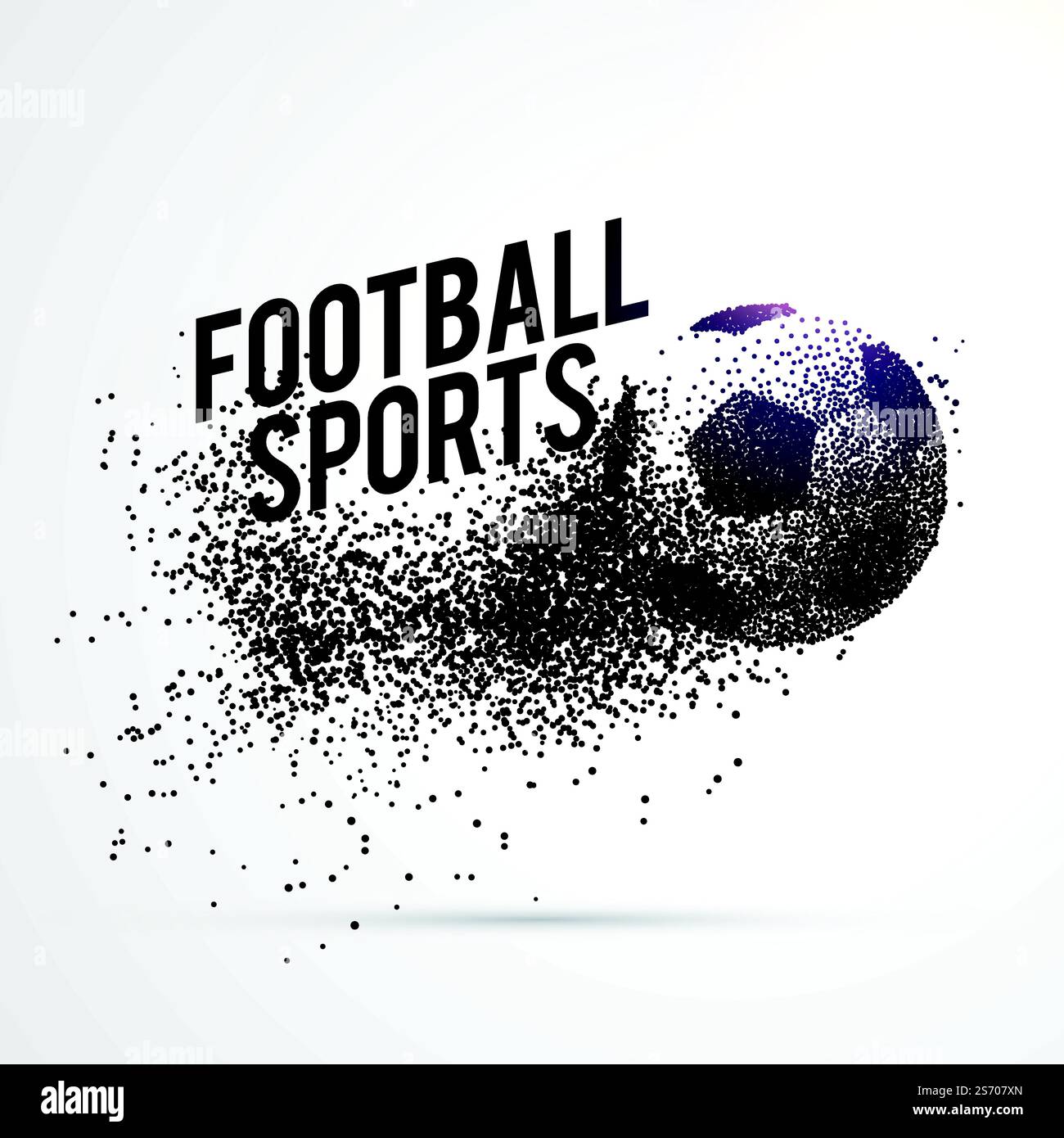 particles forming football shape sports background Stock Vector Image ...