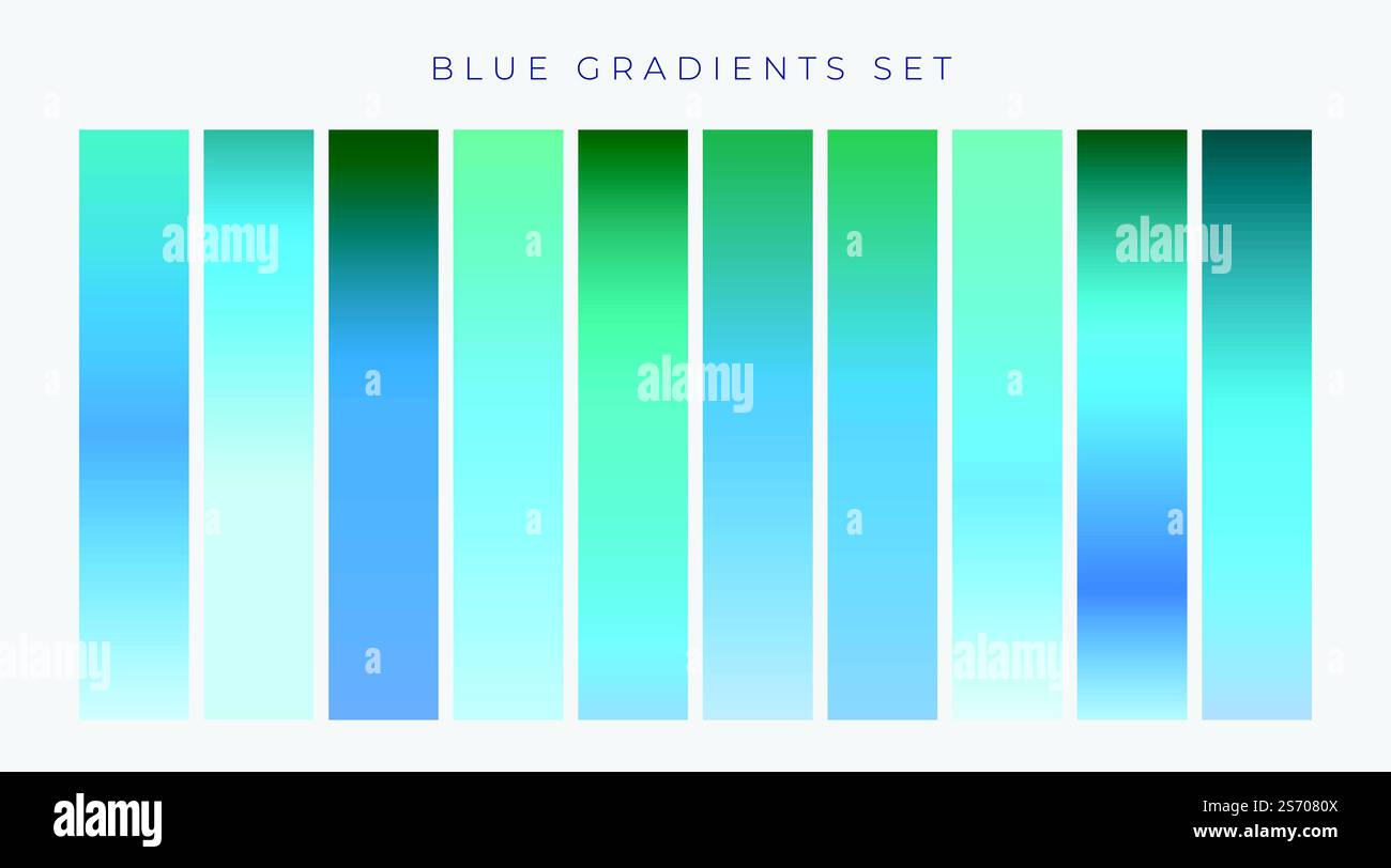 collection of blue gradients background Stock Vector Image & Art - Alamy