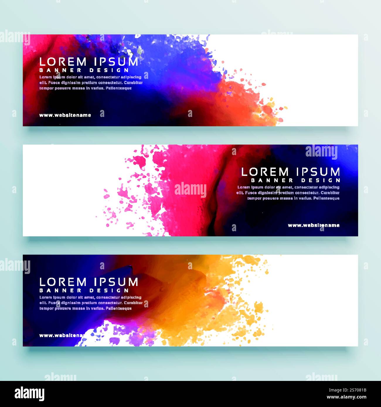 abstract watercolor header banner design Stock Vector Image & Art - Alamy