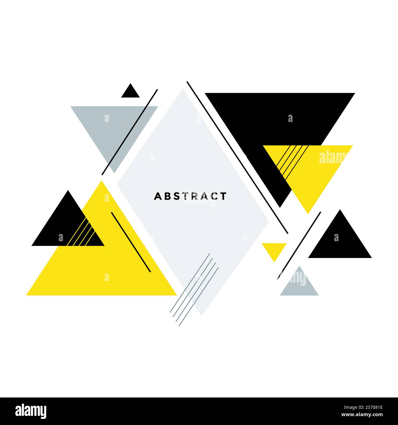 abstract triangle background in memphis style Stock Vector Image & Art ...
