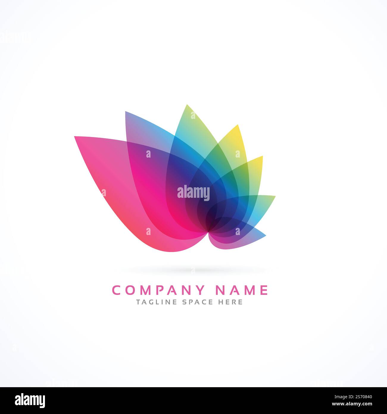 colorful petals flower logo concept Stock Vector Image & Art - Alamy