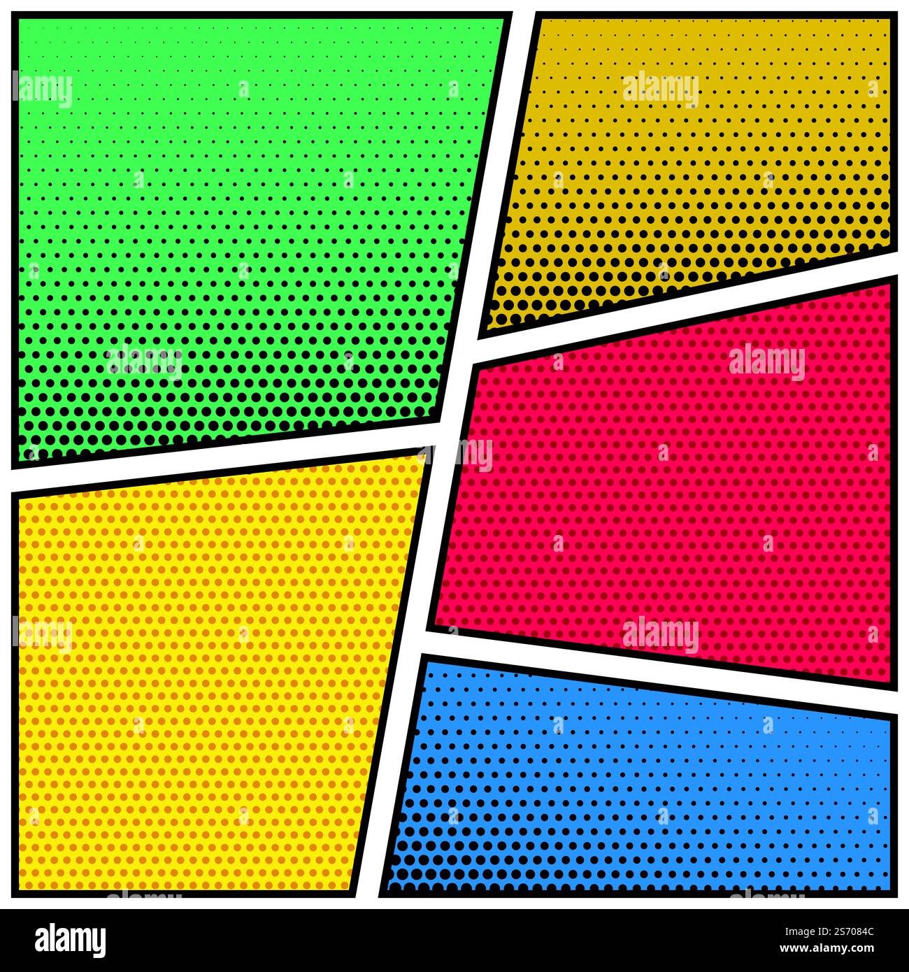 Colorful comic page Cut Out Stock Images & Pictures - Alamy