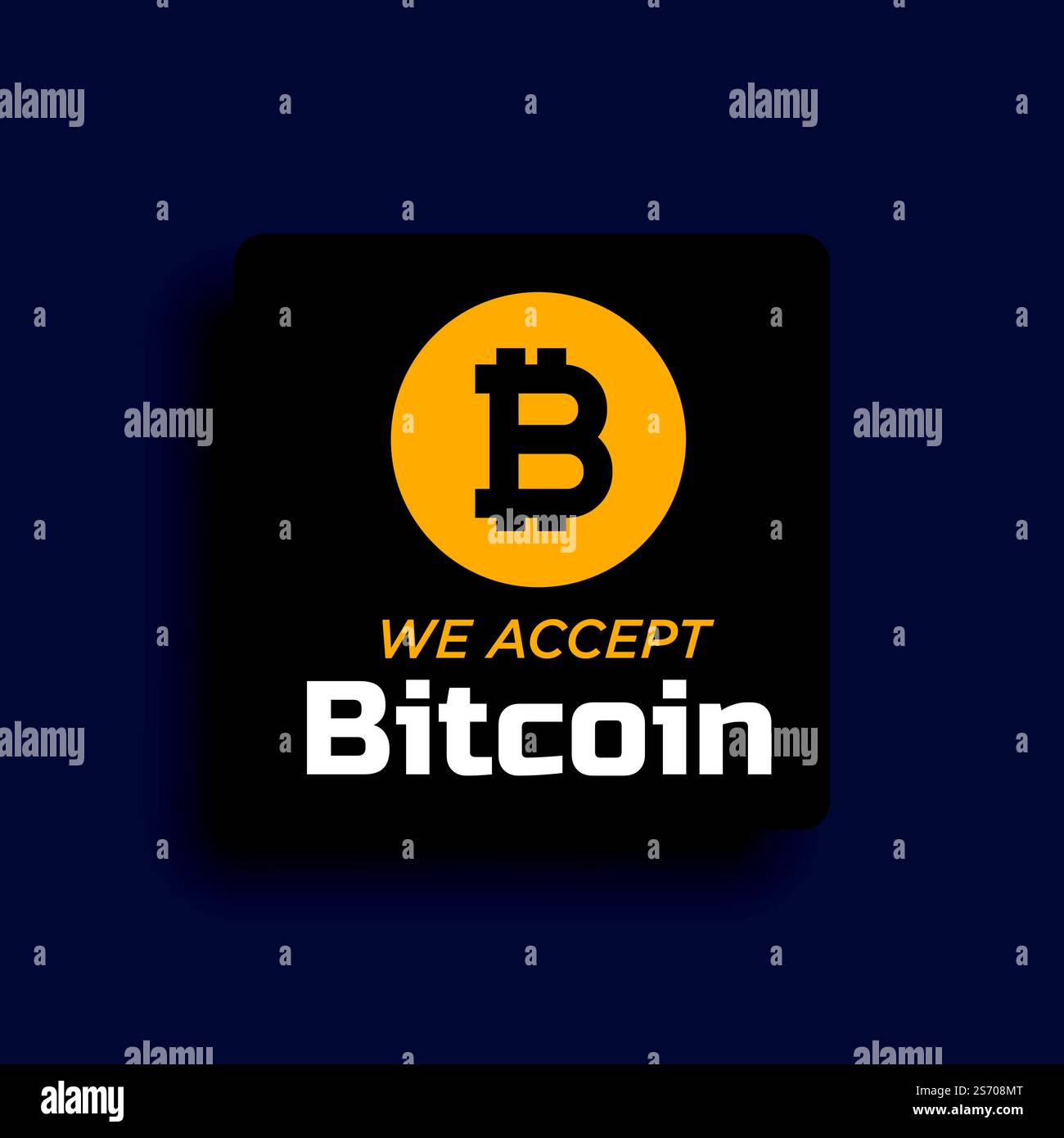 bitcoin sticker label design vector banner illustration. bitcoin ...
