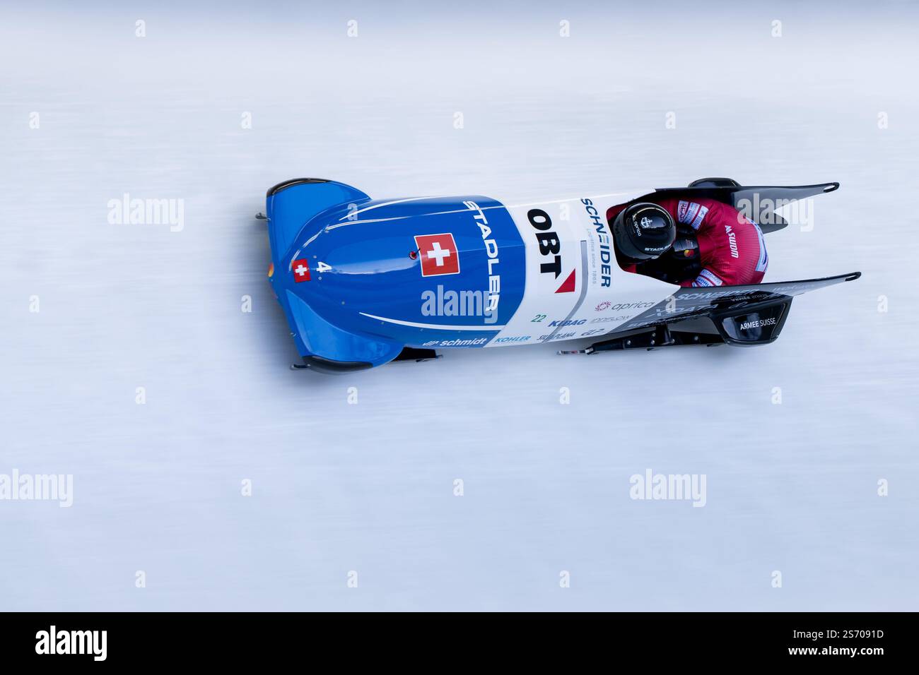 Michael Vogt, Amadou David Ndiaye (Schweiz), AUT, IBSF Bob Weltcup ...