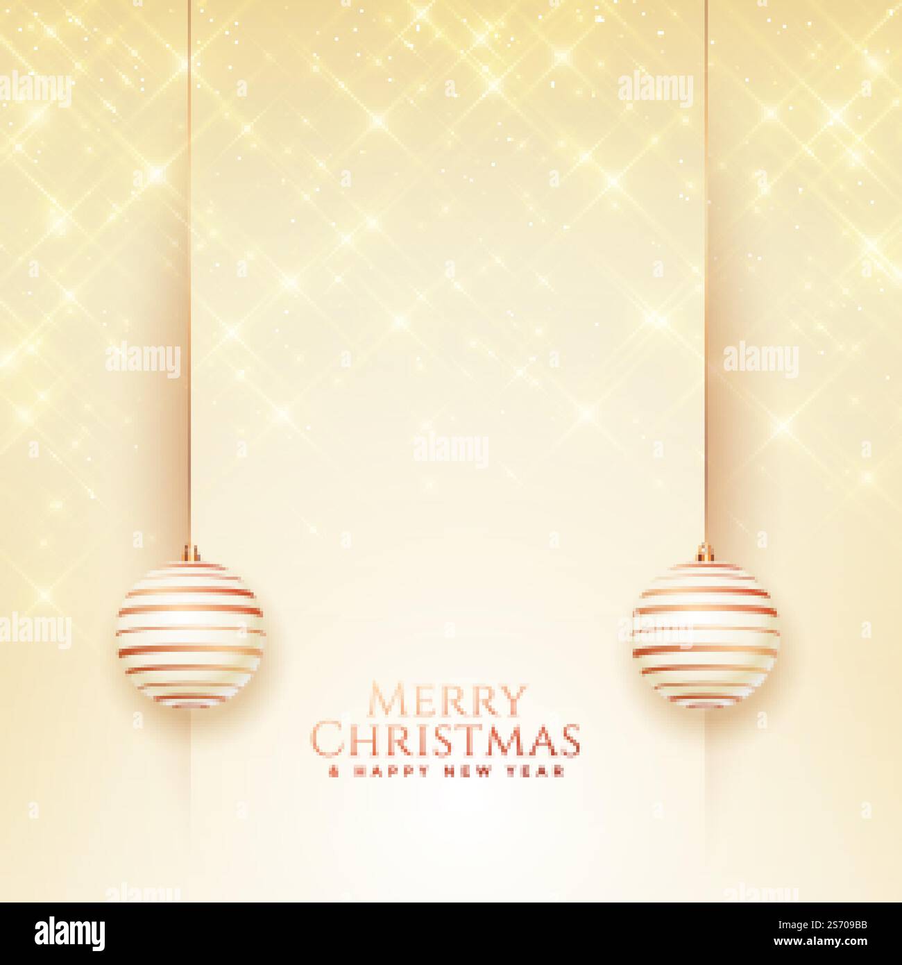 elegant merry christmas greeting with text space Stock Vector Image ...