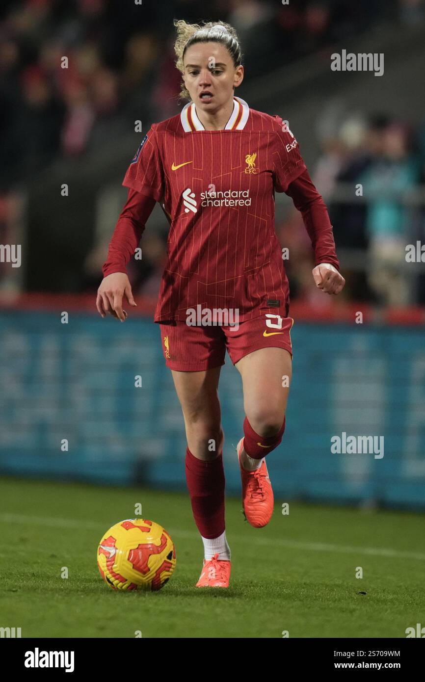 UK. 17th Jan, 2025. Liverpool FC v Brighton FC Barclays Womens Super ...