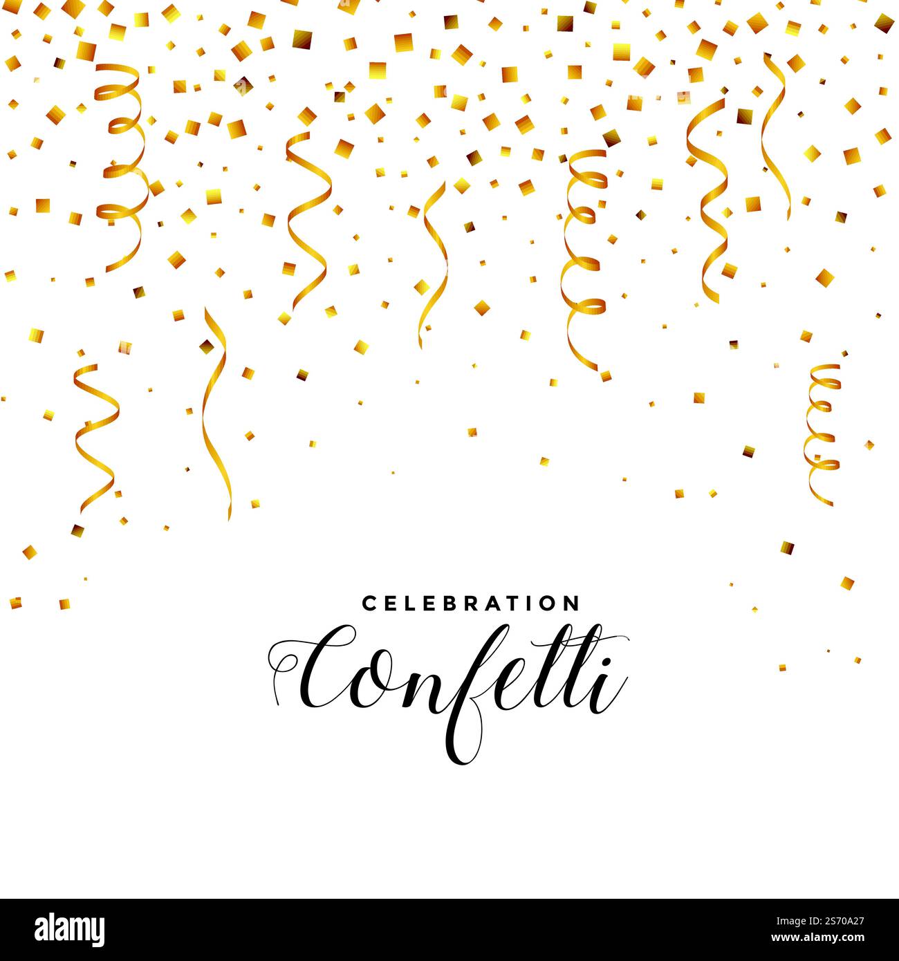 Confetti vector occasion festival Cut Out Stock Images & Pictures - Alamy
