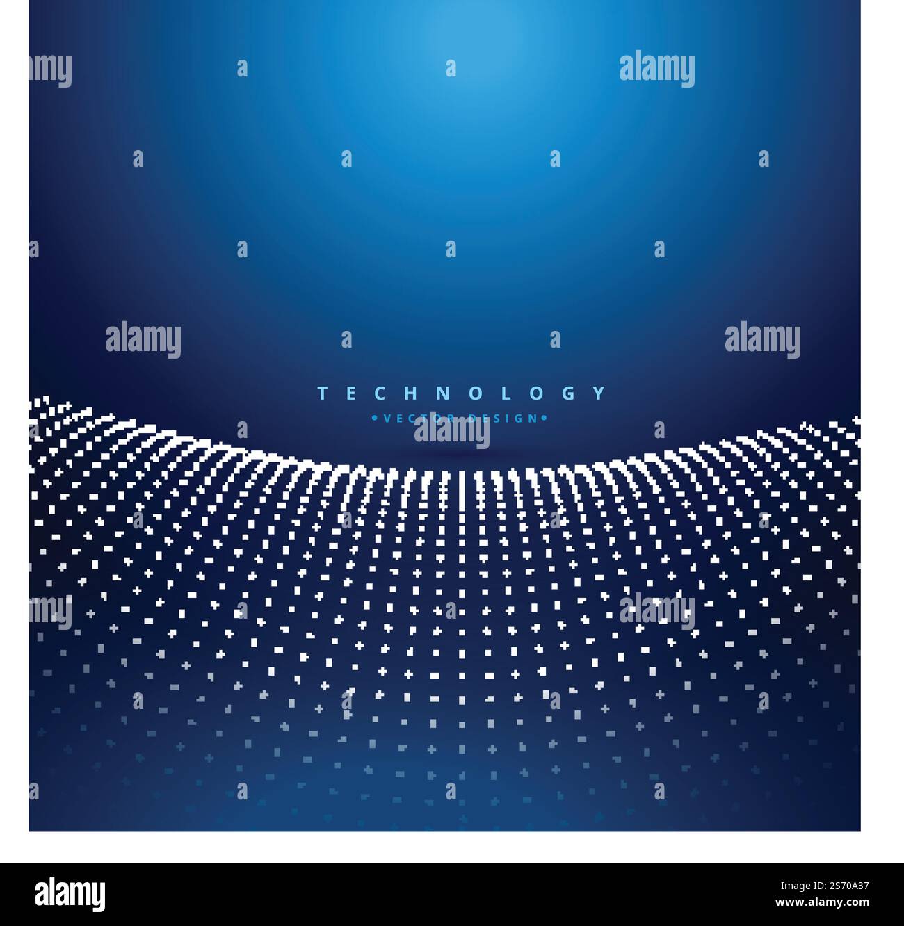 dots mesh wave digital background Stock Vector Image & Art - Alamy