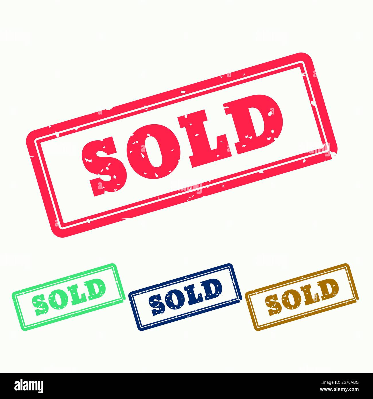 sold rubber stamp in grungy style Stock Vector Image & Art - Alamy