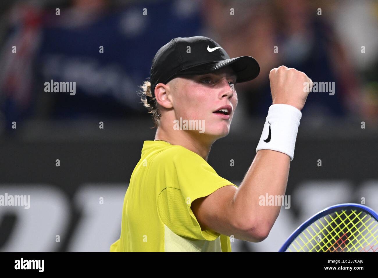Melbourne, Australia. 18th Jan, 2025. Cruz Hewitt of Australia ...