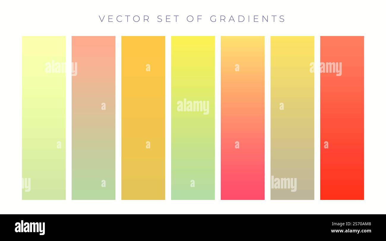 warm colors vibrant gradient set. warm colors vibrant gradient set ...