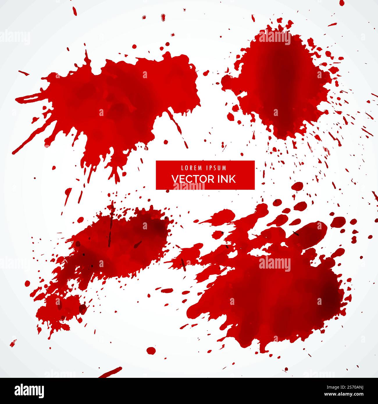 collection of red ink splatter vector Stock Vector Image & Art - Alamy