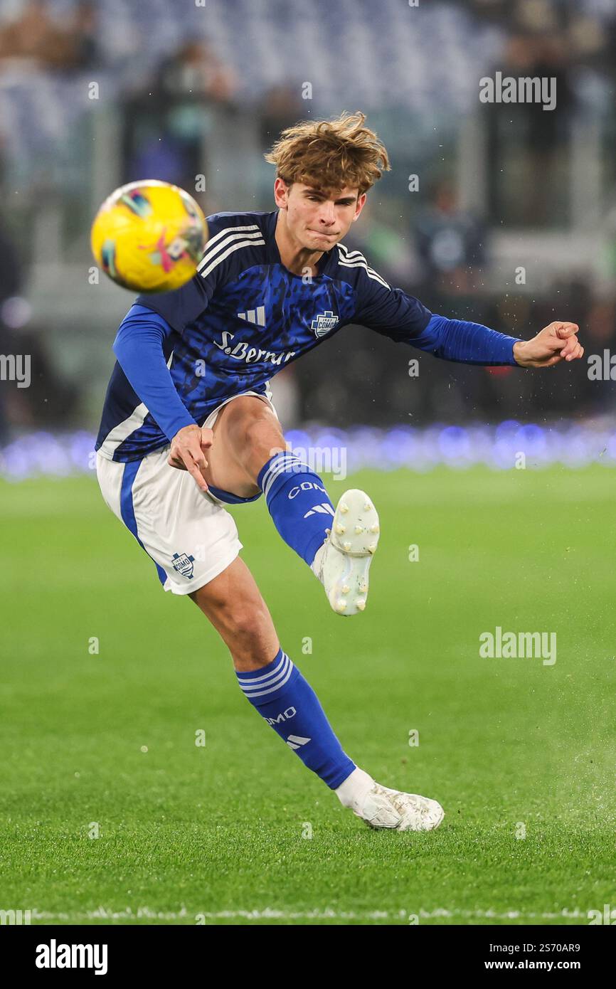 Rome, Italy. 10th Jan, 2025. Nico Paz of Como seen in action during Italian football ...