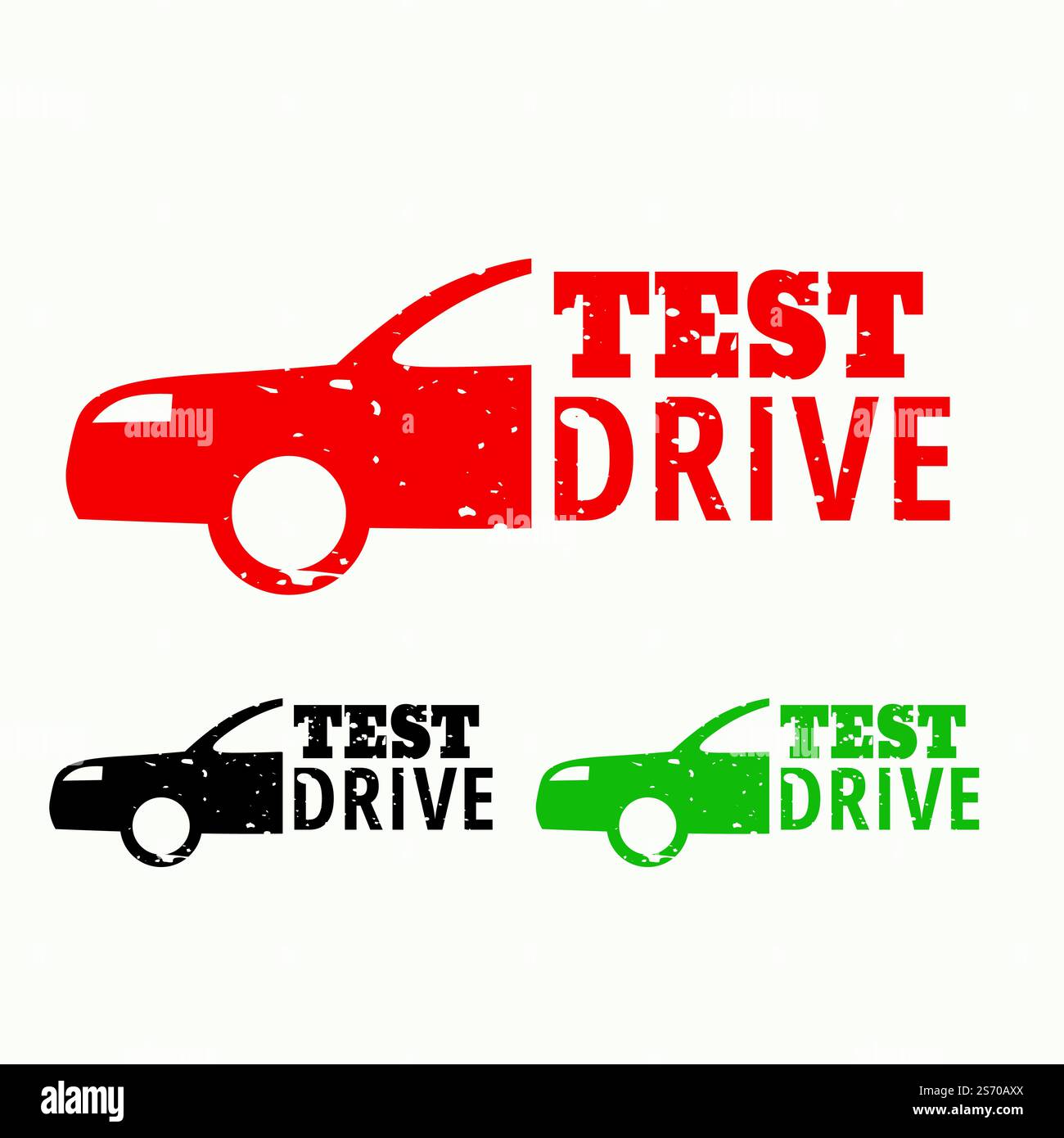 vector test drive sign stamp design Stock Vector Image & Art - Alamy