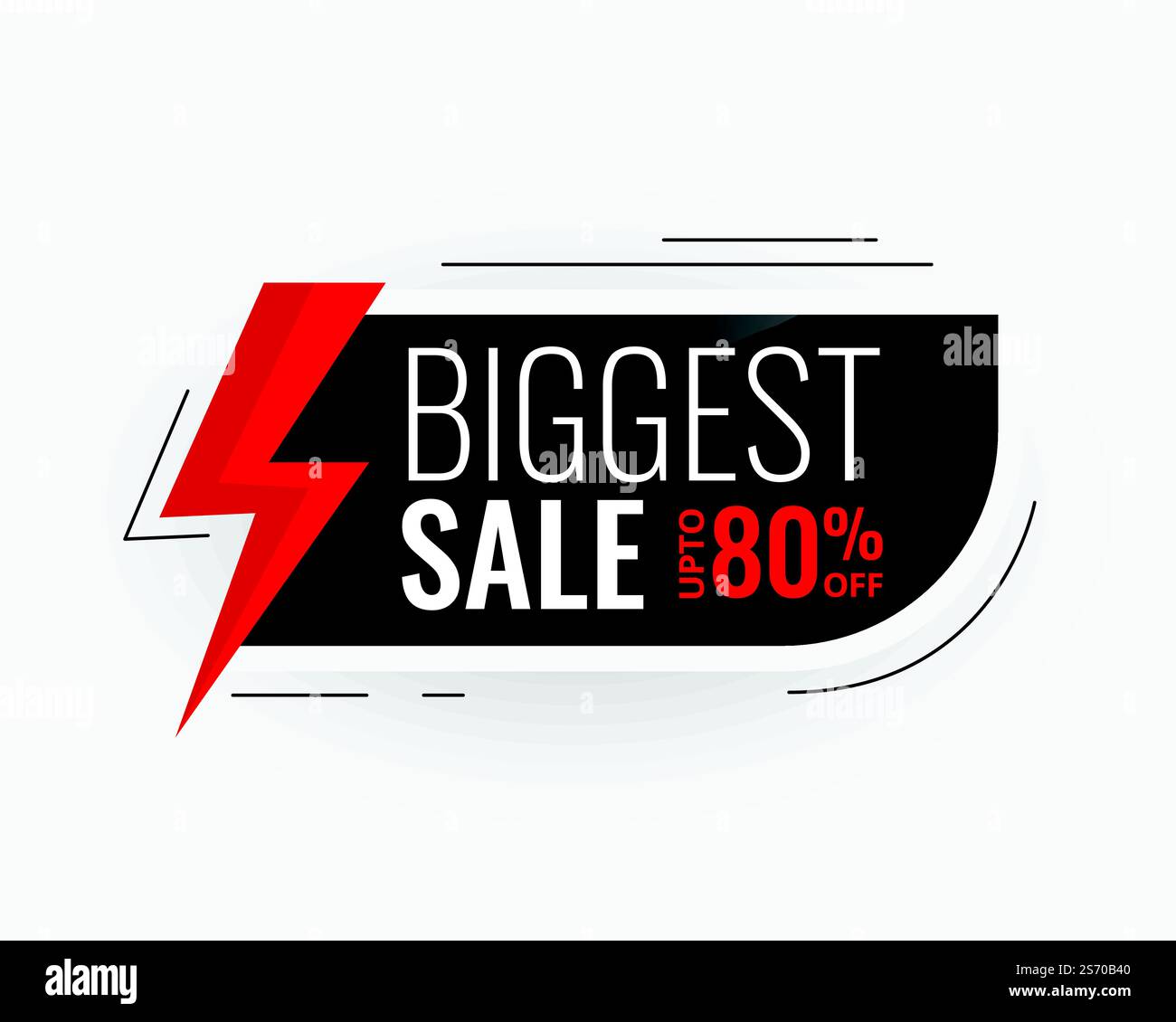 biggest sale modern banner design Stock Vector Image & Art - Alamy