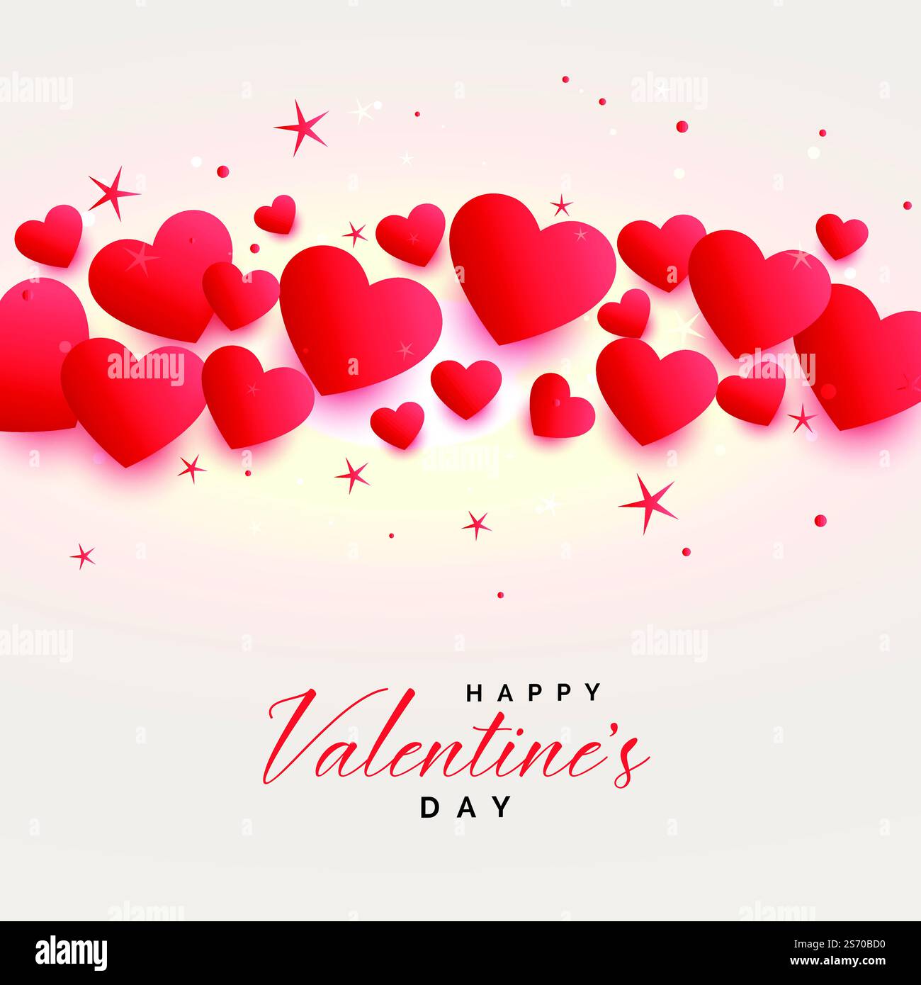beautiful hearts background for valentines day Stock Vector Image & Art ...