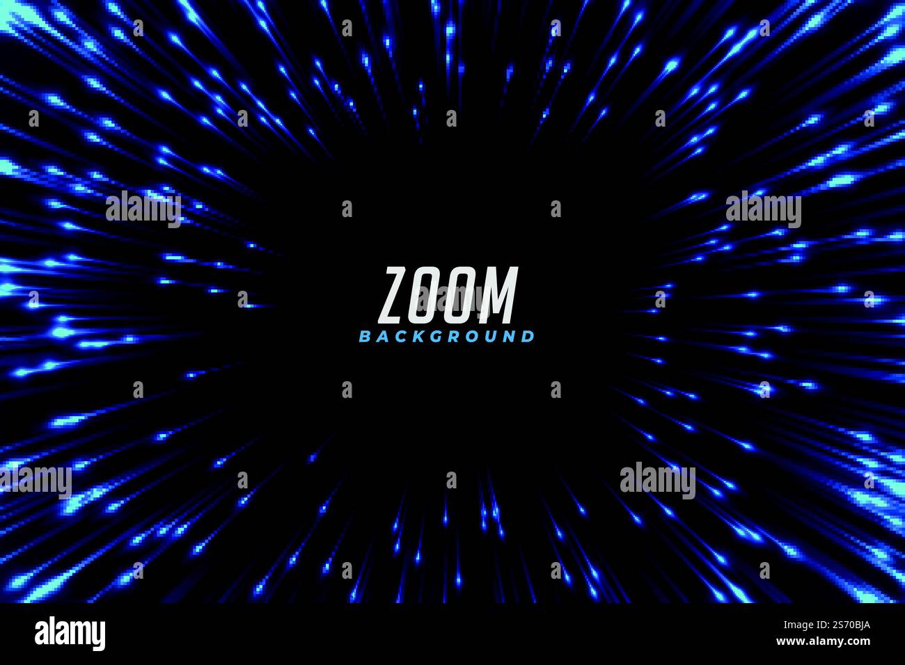 abstract blue glowing zoom effect background Stock Vector Image & Art ...