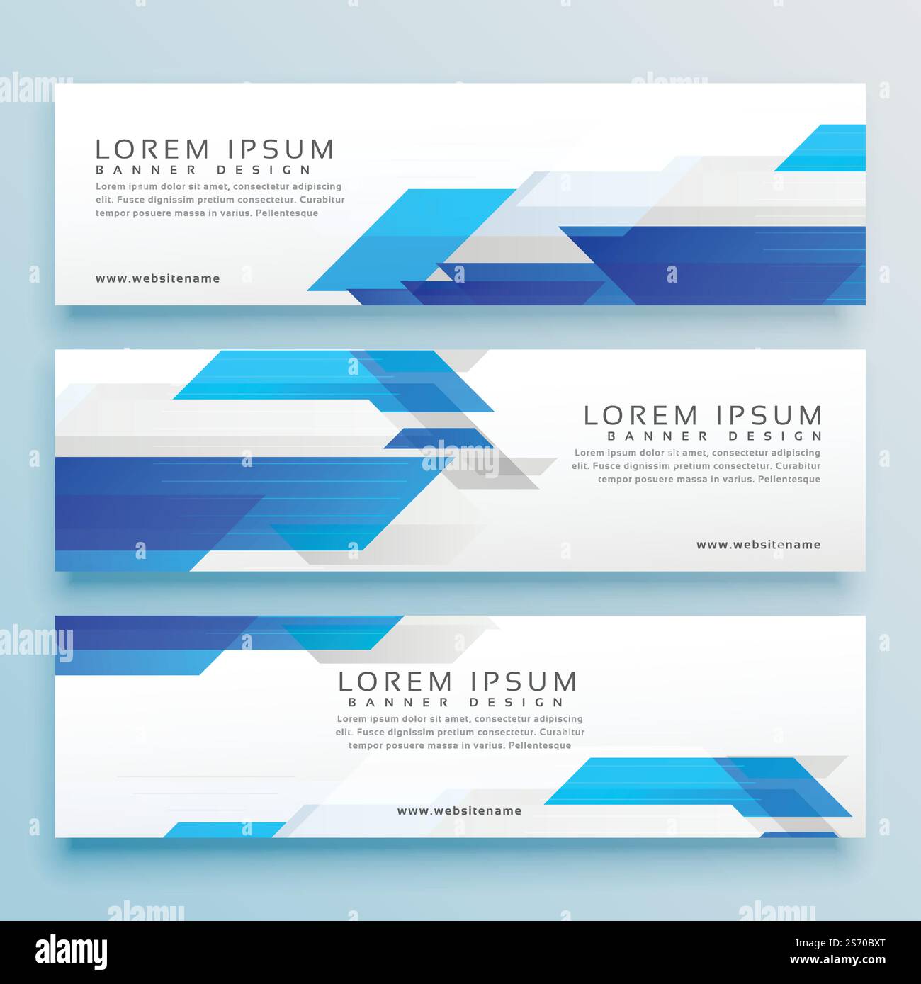 three business style header banner design set Stock Vector Image & Art ...