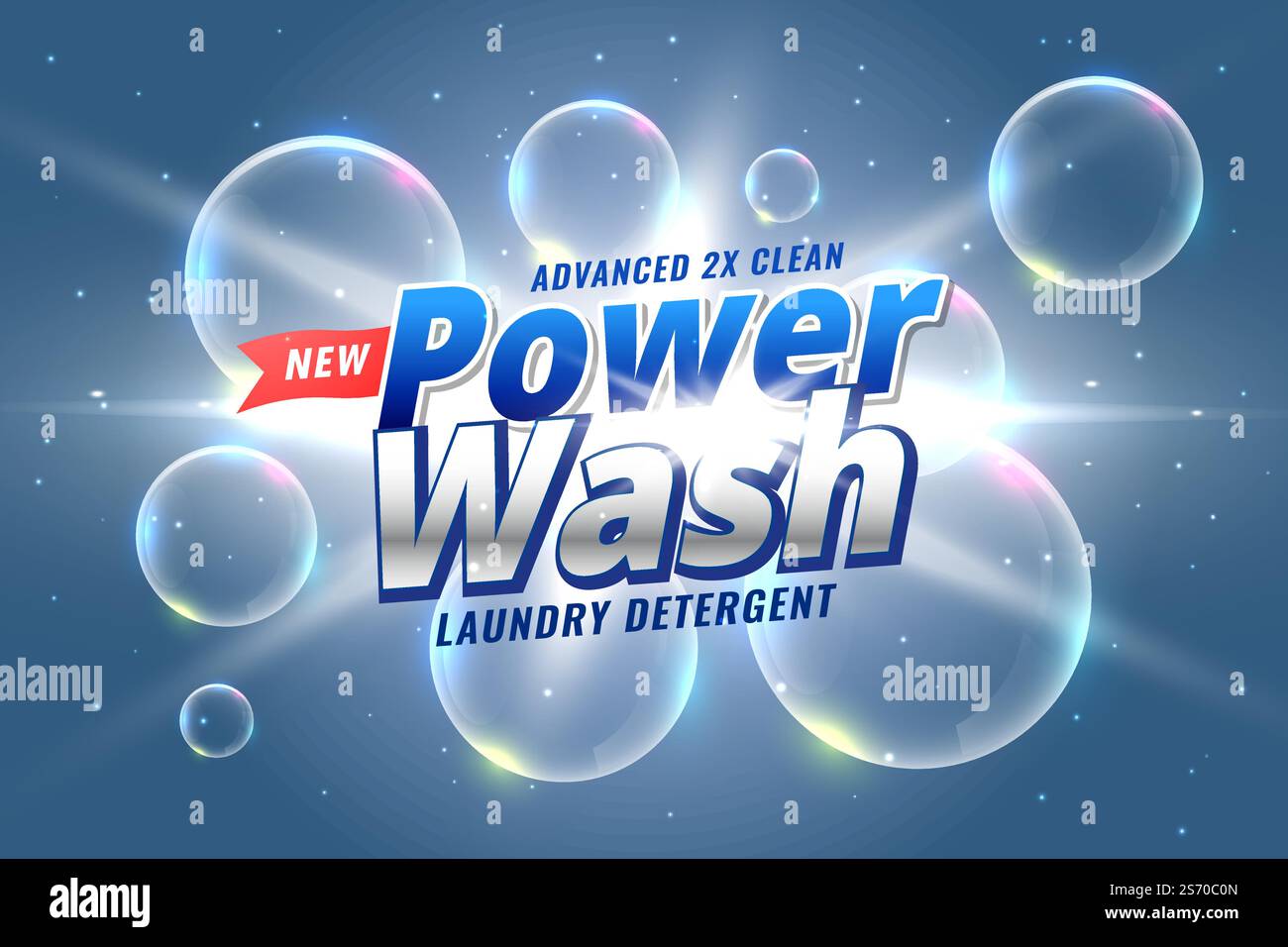 laundry detergent packaging concept for power wash Stock Vector Image ...
