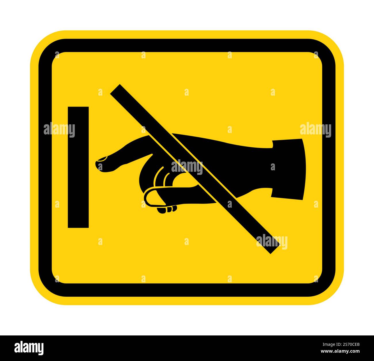 No reaching in, do not touch Stock Vector Image & Art - Alamy