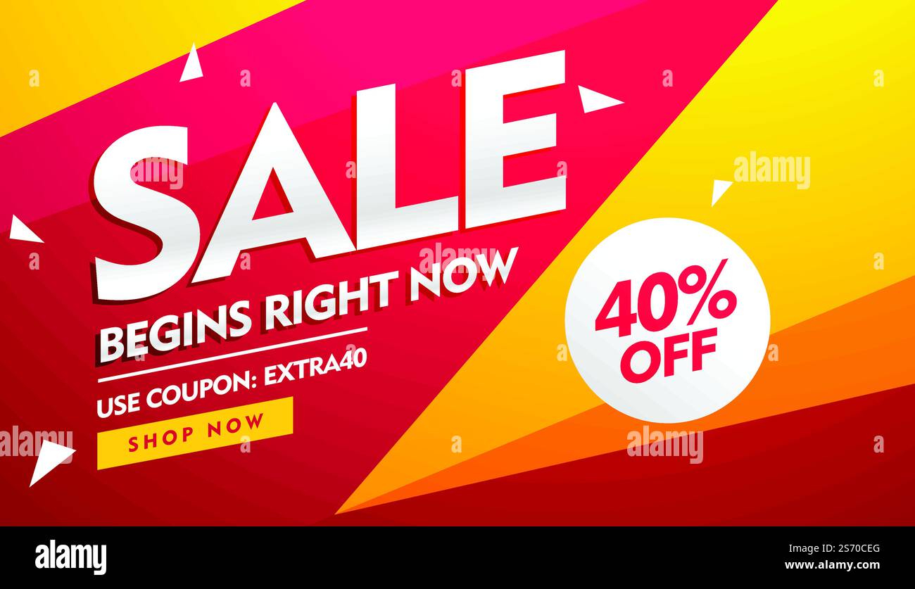 sale voucher, discount and offers banner design Stock Vector Image ...