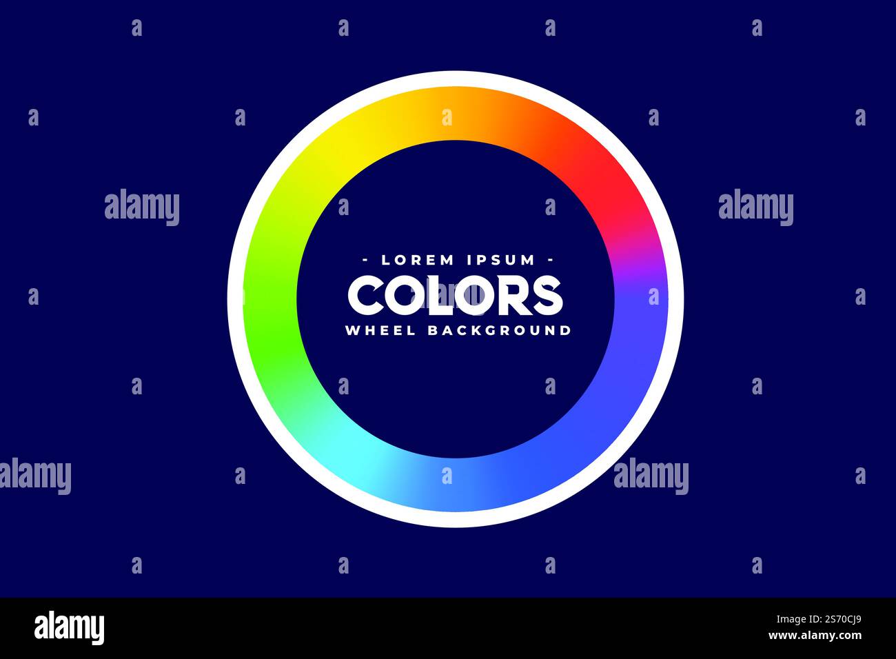rainbow color circle frame background Stock Vector Image & Art - Alamy