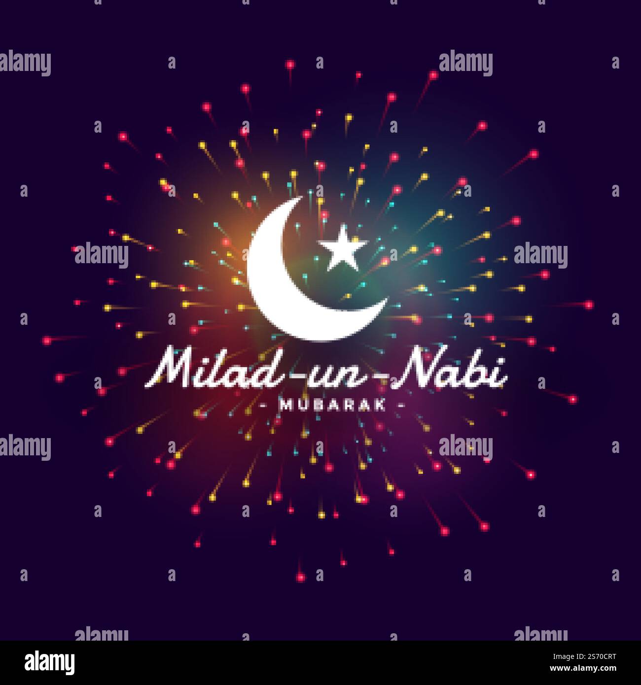 happy milad un mabi barawafat festival celebration design Stock Vector ...
