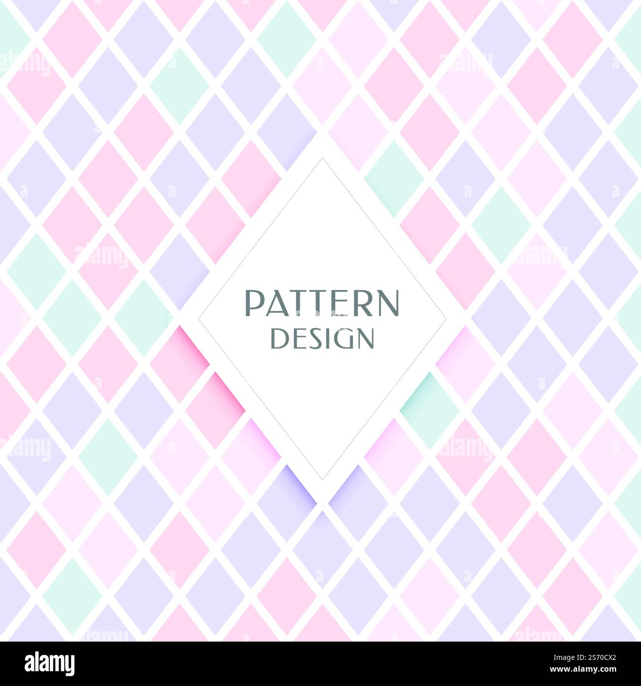 elegant diamond shape pattern in pastel colors Stock Vector Image & Art ...