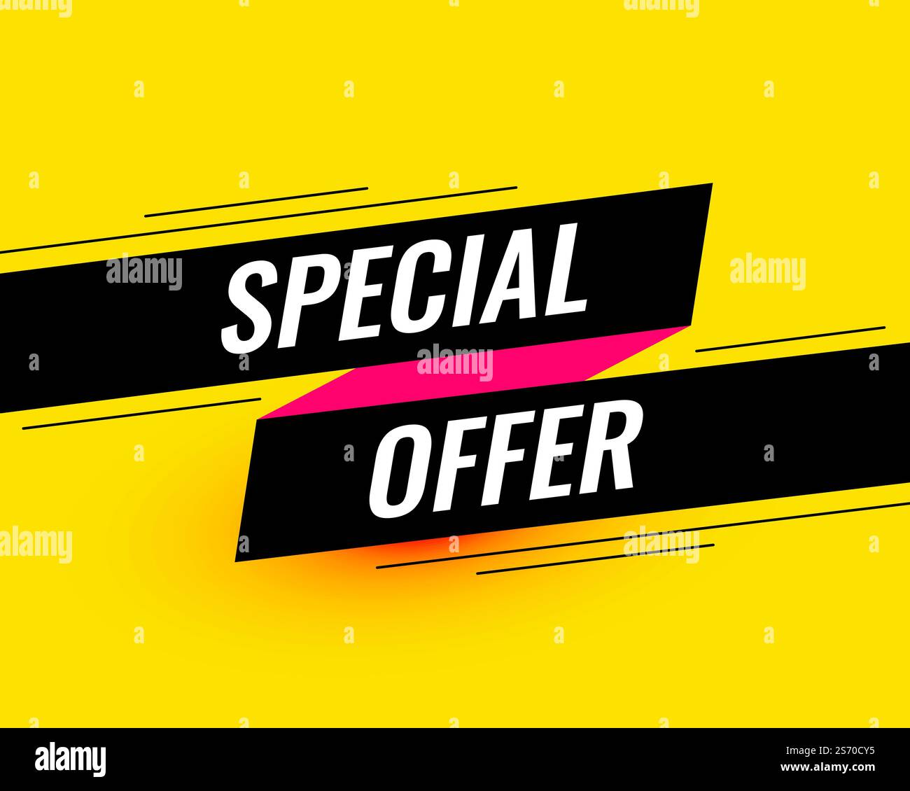 special offer modern sale banner design template Stock Vector Image ...