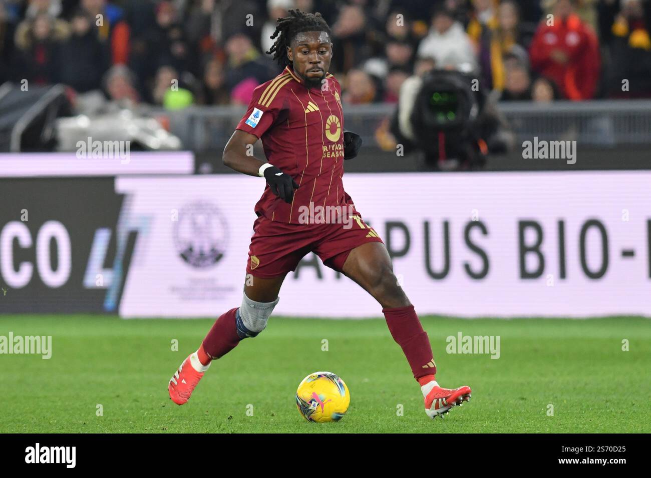 Rome, Italy. 17th Jan, 2025. Manu Kone of AS Roma during the Serie A ...