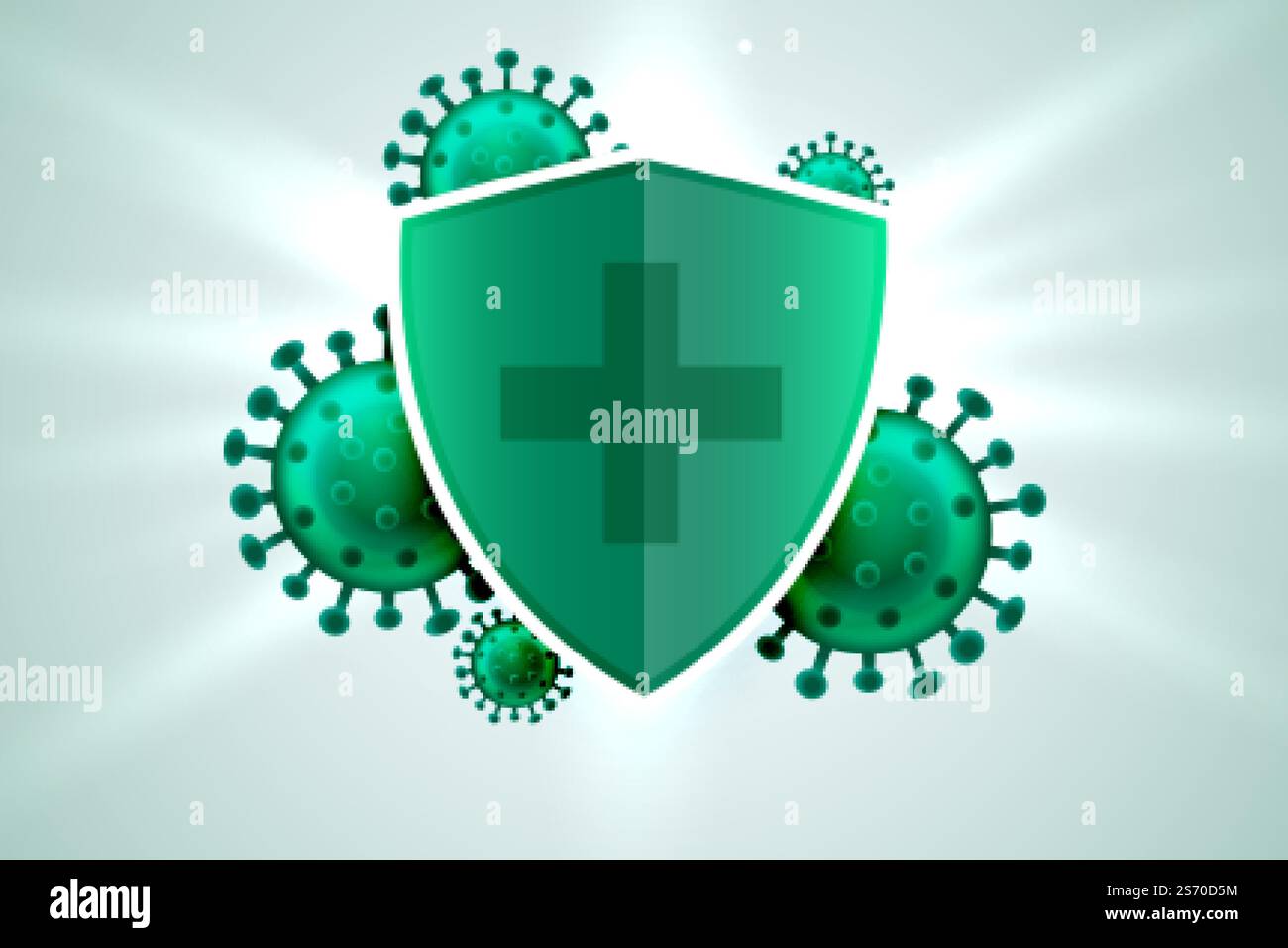medical shield protecting from corona virus infection Stock Vector ...