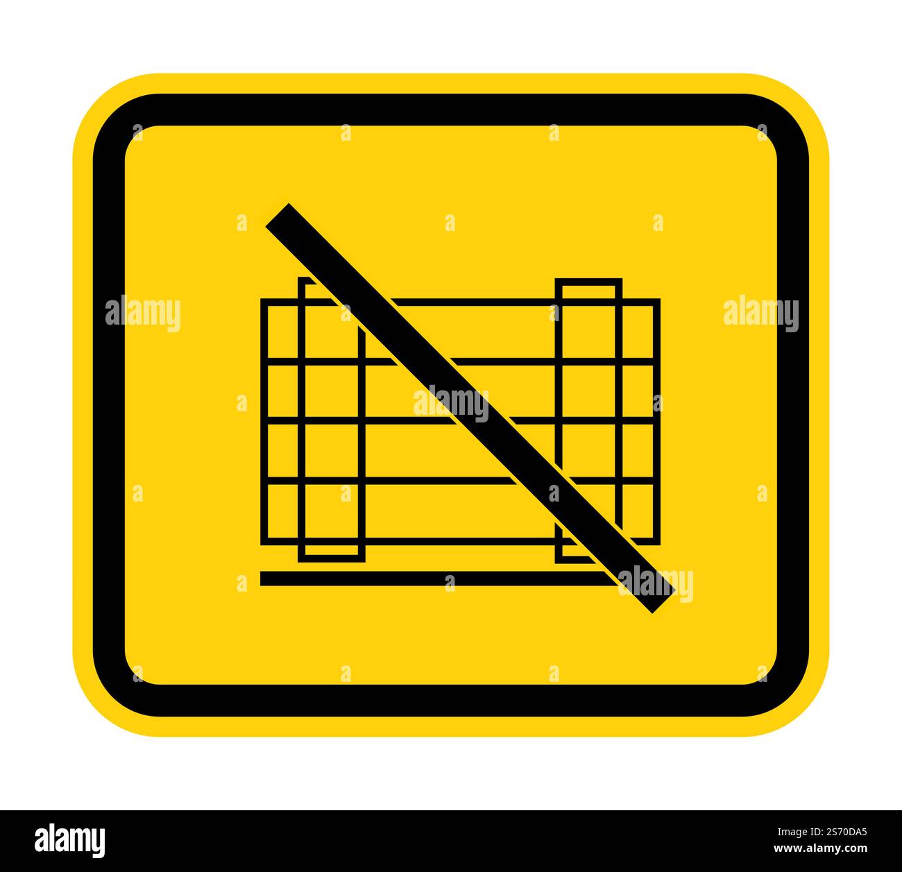 Do not Obstruct Symbol On White Background Stock Vector Image & Art - Alamy