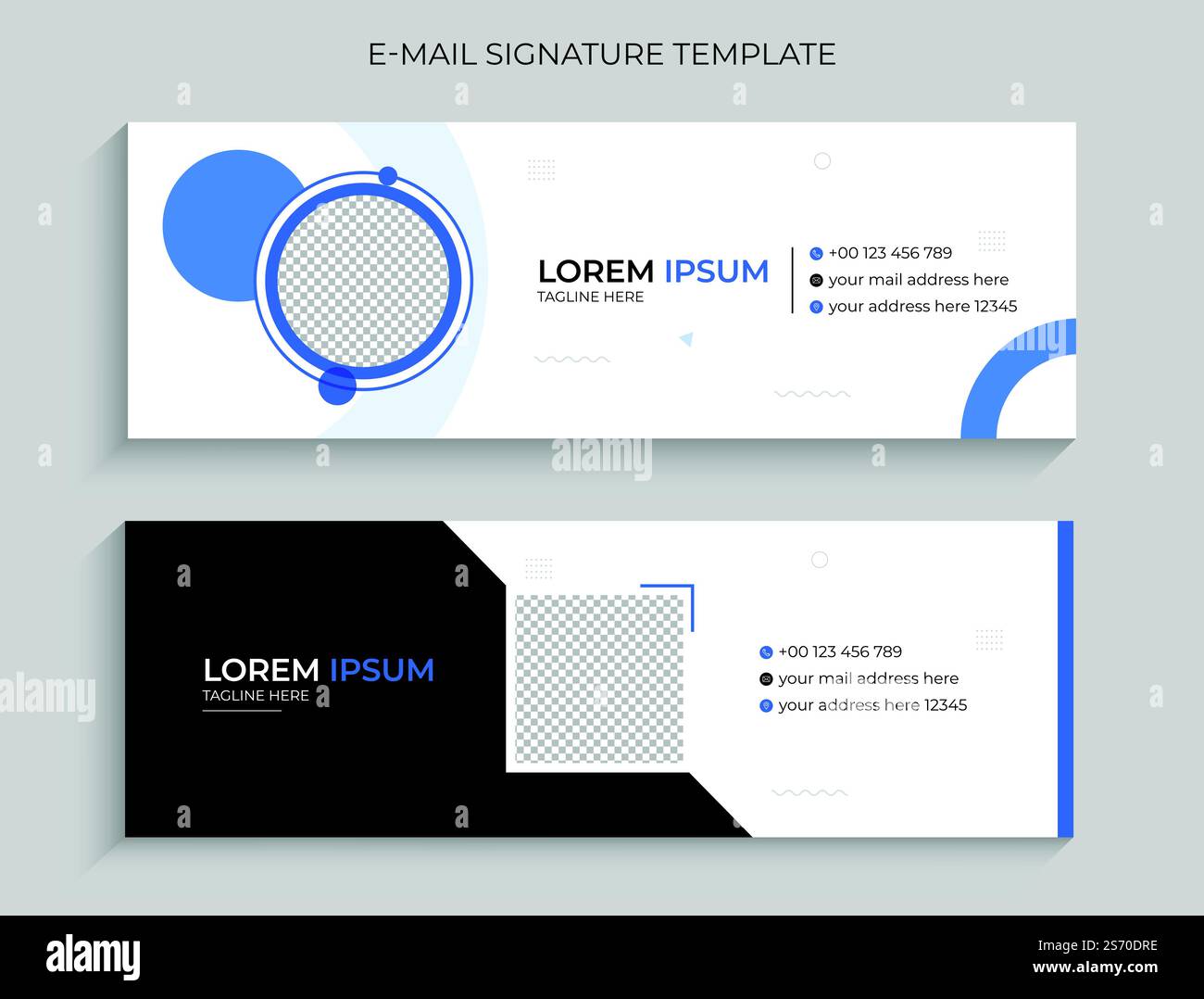 Modern and minimal corporate email signature or email footer design ...