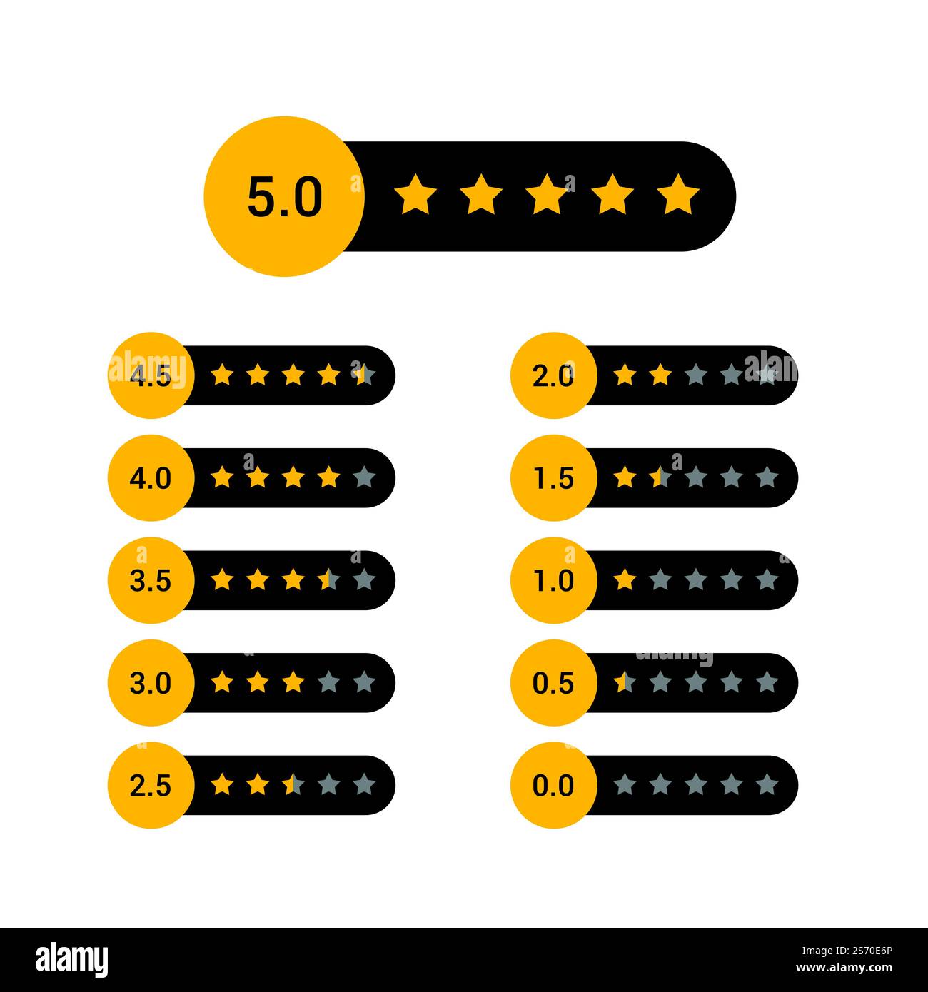 set of star rating symbol design Stock Vector Image & Art - Alamy