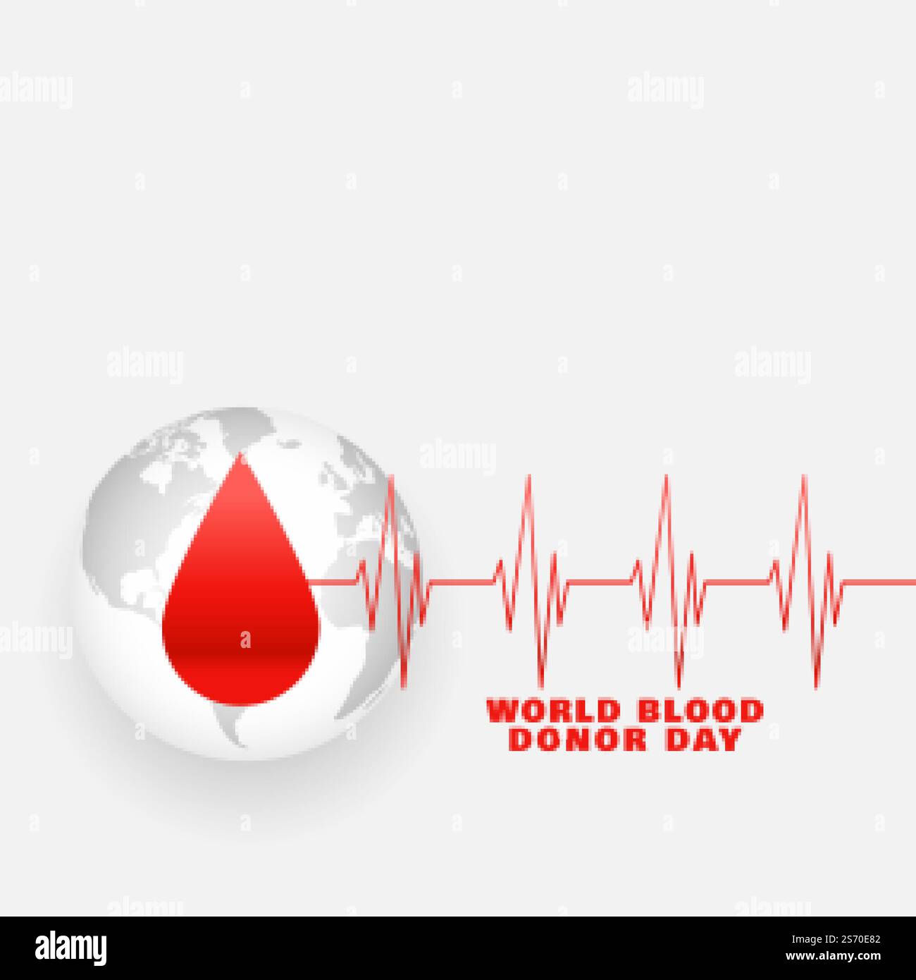 international world blood donor day poster design Stock Vector Image ...