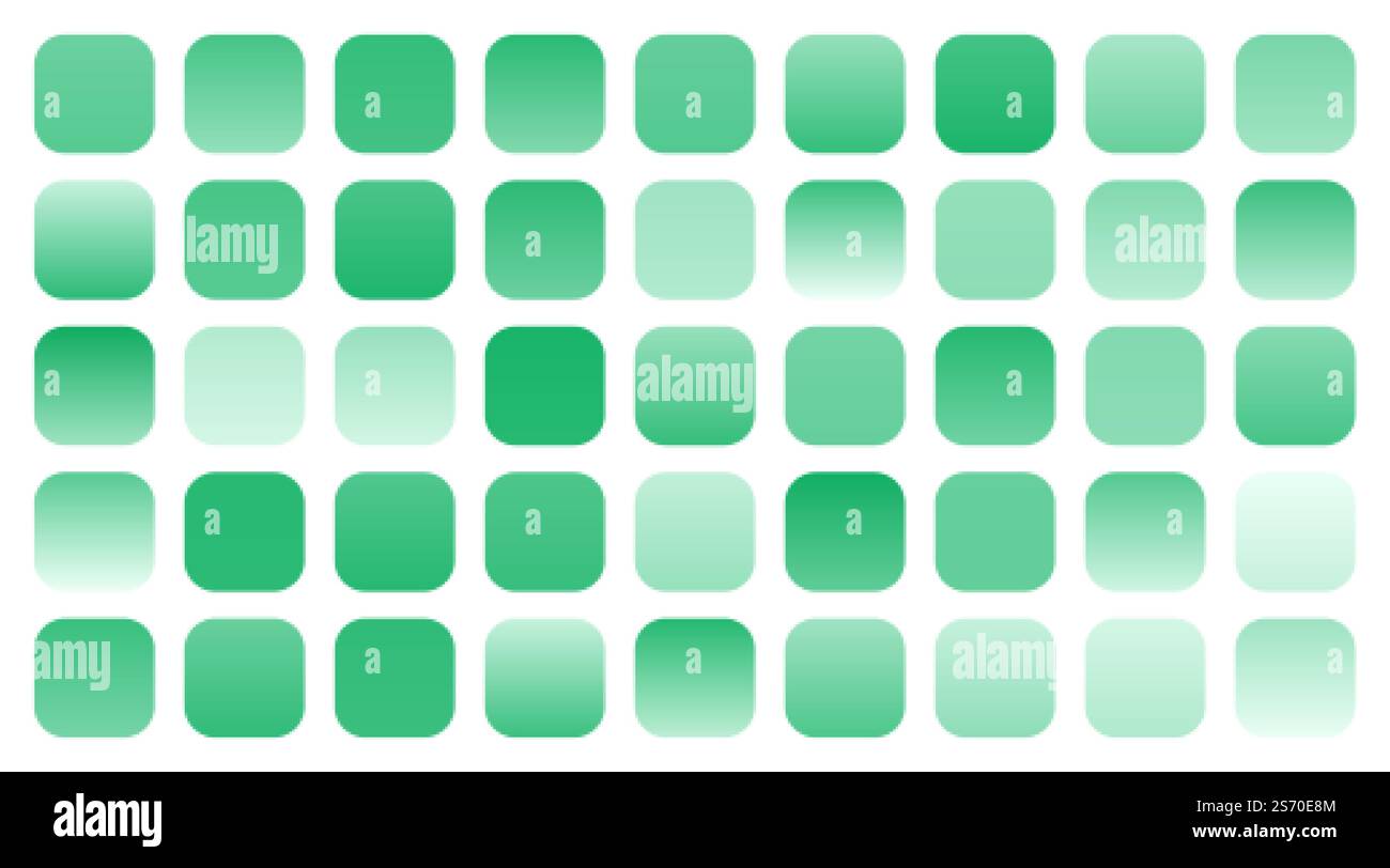 mega set of green gradients shade combination Stock Vector Image & Art ...