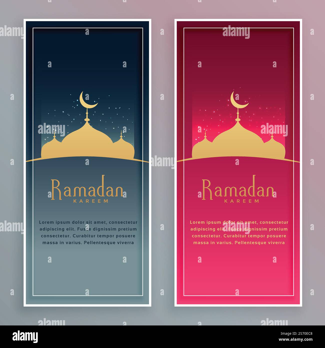 ramadan kareem islamic season banner design Stock Vector Image & Art ...