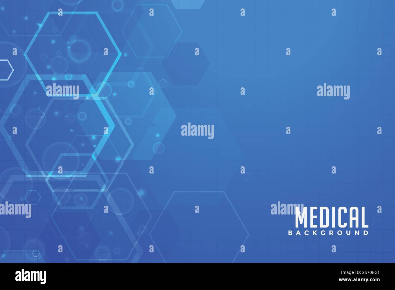 blue medical background with hexgonal shapes Stock Vector Image & Art ...