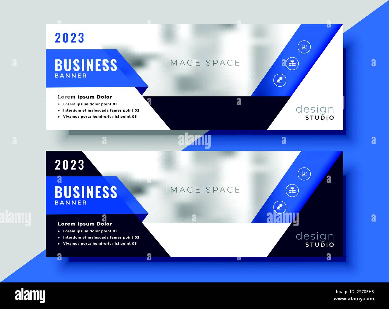 corporate blue banner design for your business Stock Vector Image & Art ...