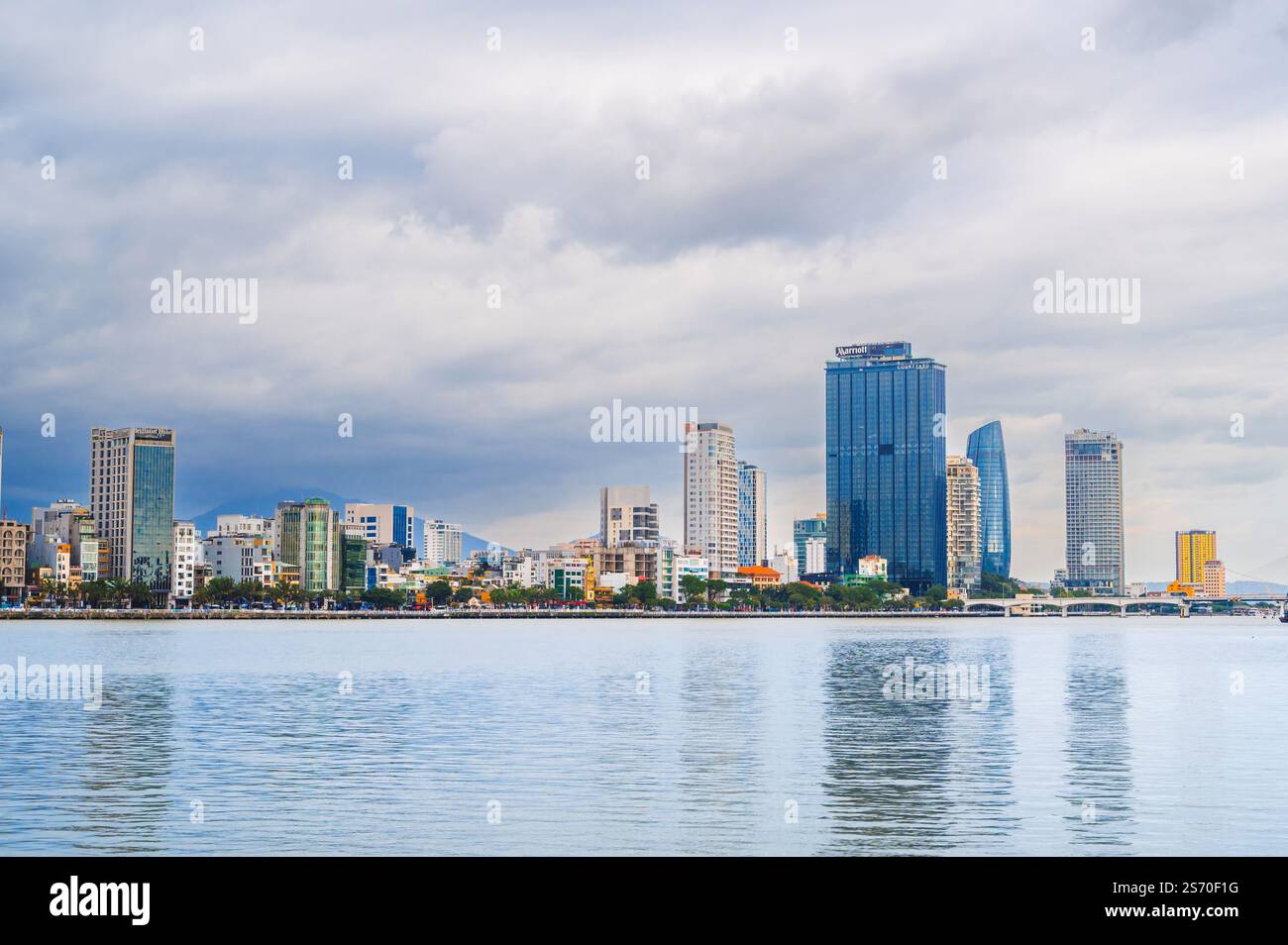 Aerial view of Da Nang city. Da Nang, Vietnam - November 30, 2024 Stock ...