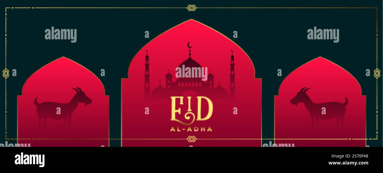 eid al adha bakrid festival banner design Stock Vector Image & Art - Alamy