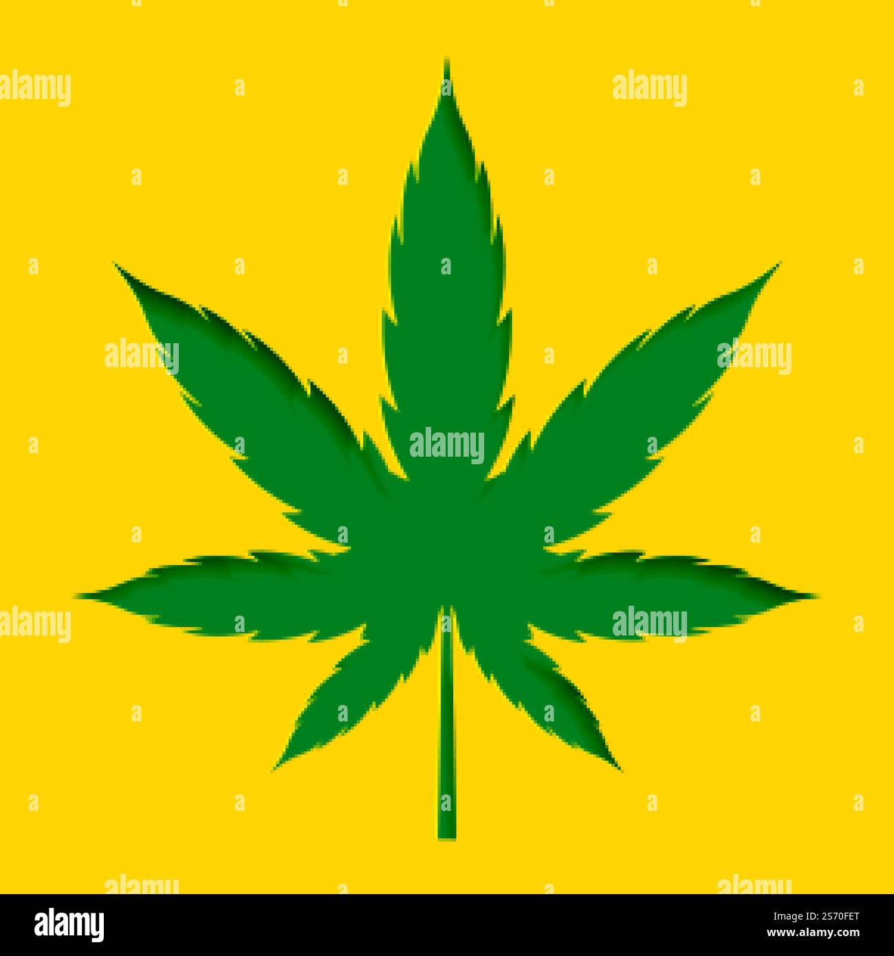 papercut style marijuana cannabis leaf design background Stock Vector ...