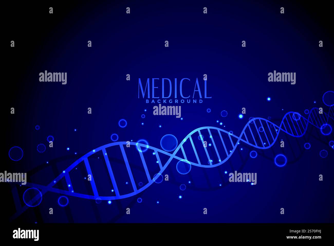 medical dna in blue color background design Stock Vector Image & Art ...