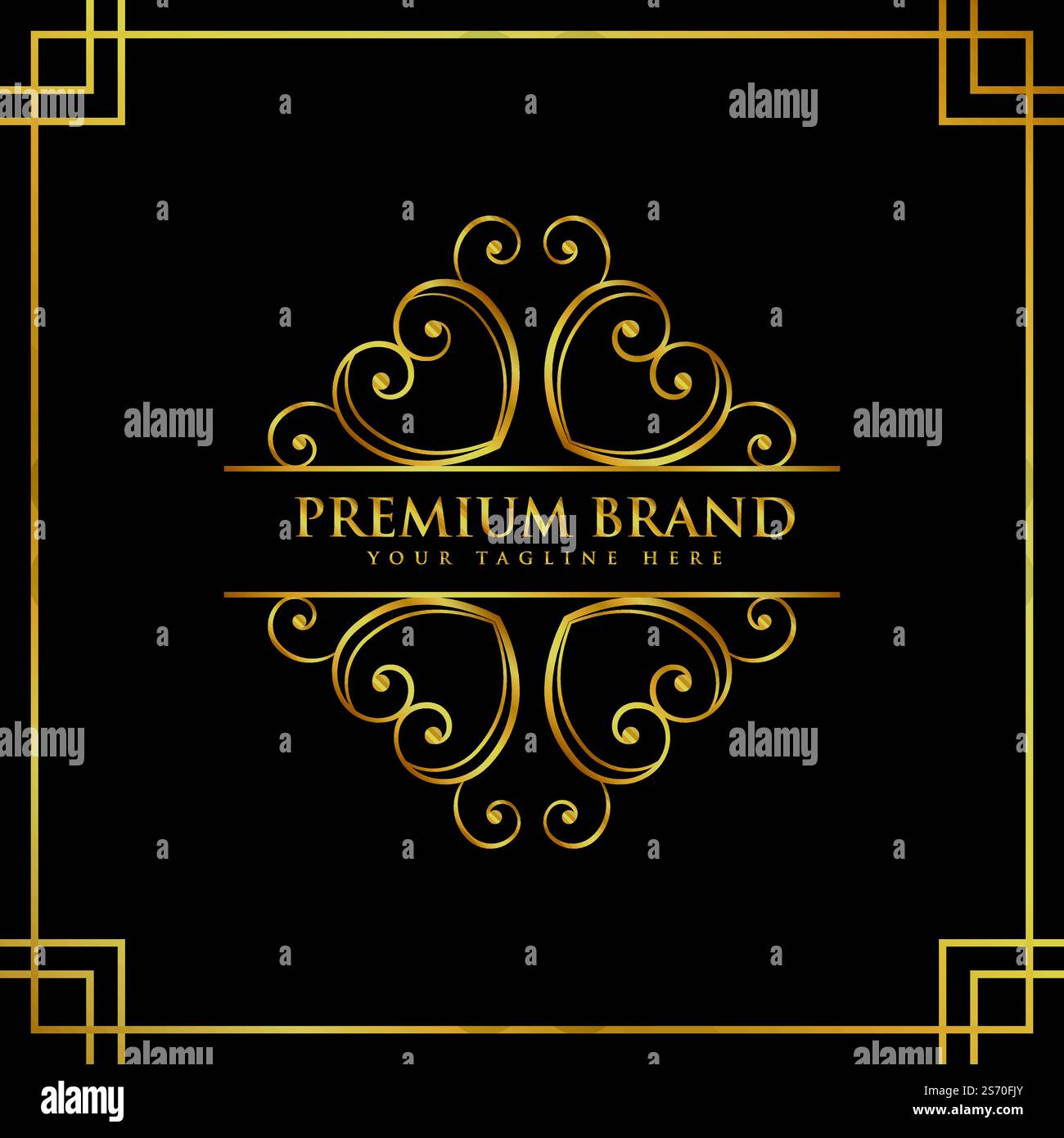 monogram logo design for premium and luxury brand Stock Vector Image ...