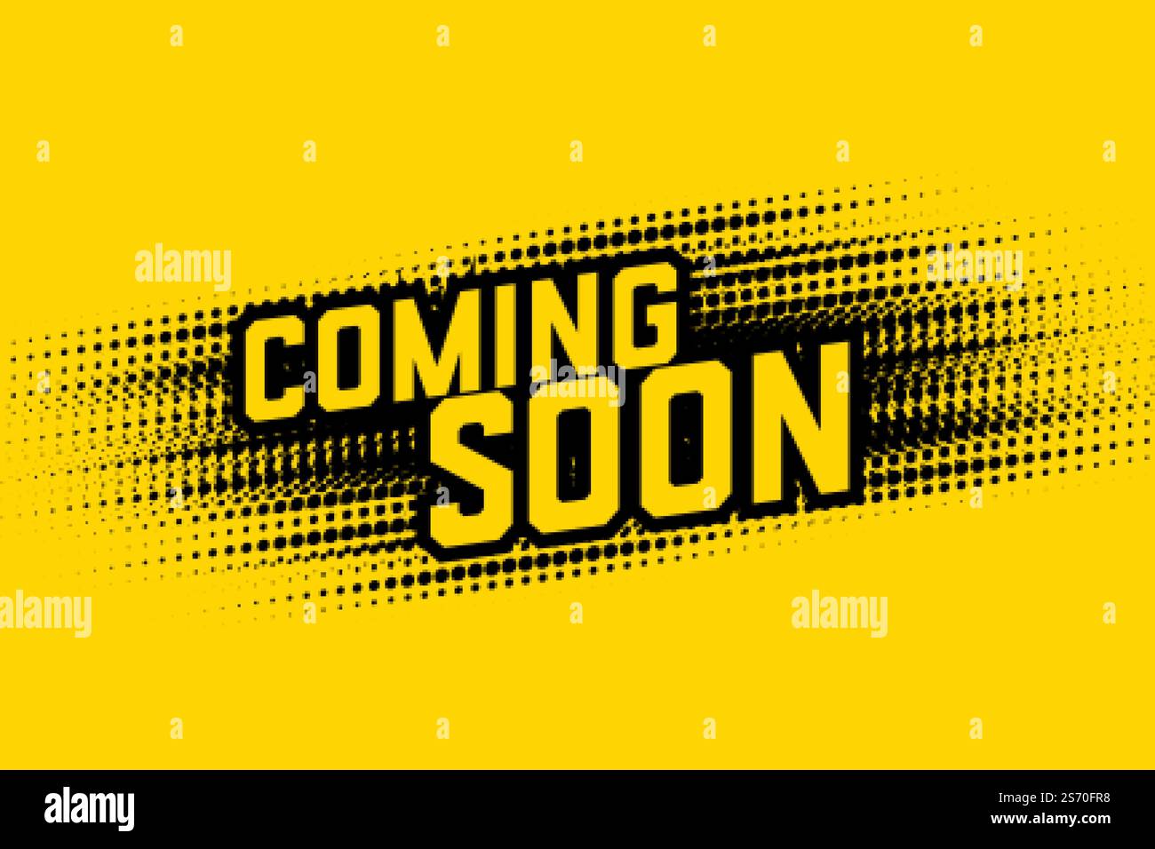 coming soon halftone style design background template Stock Vector ...