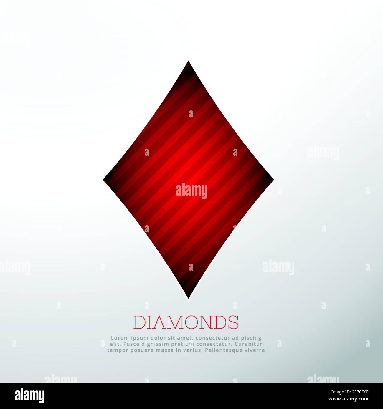 red diamond shape isolated on white background Stock Vector Image & Art ...