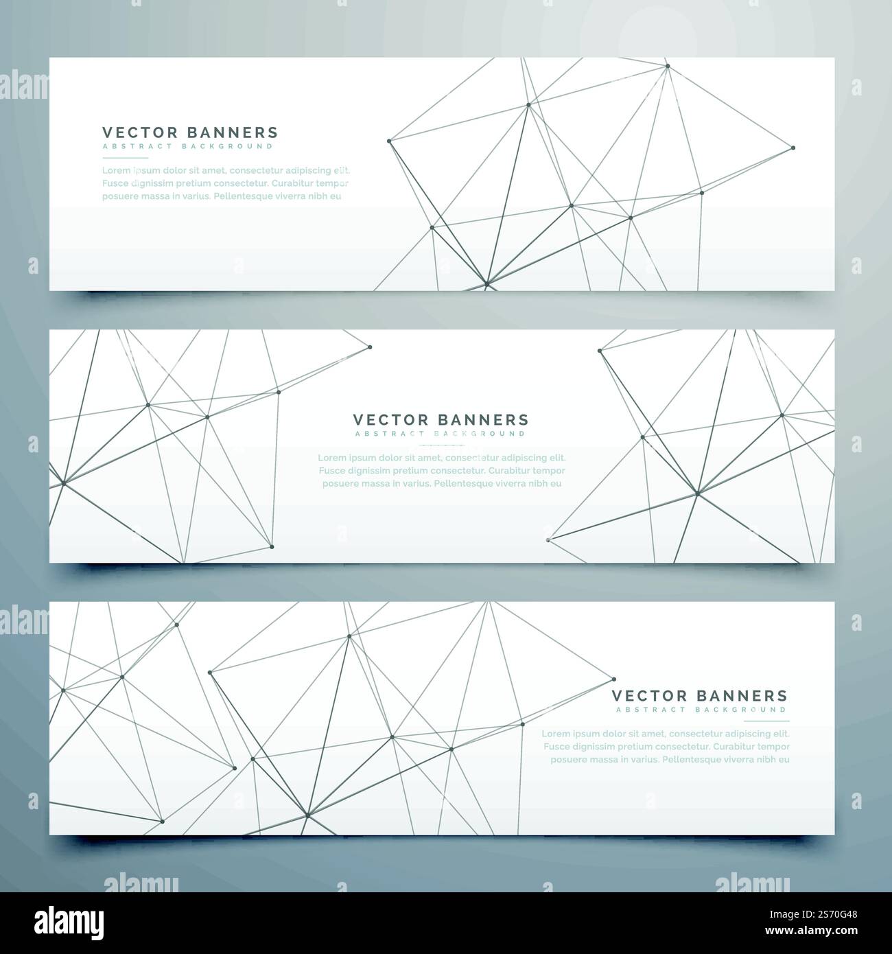 digital technology style vector headers set Stock Vector Image & Art ...