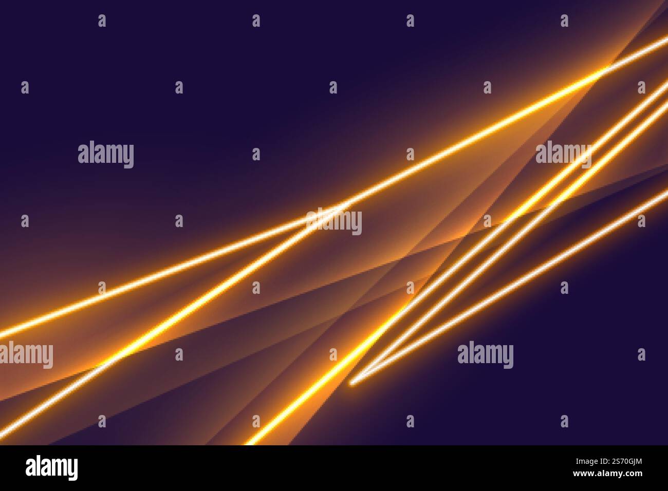 stylight golden neon light effect background design Stock Vector Image ...