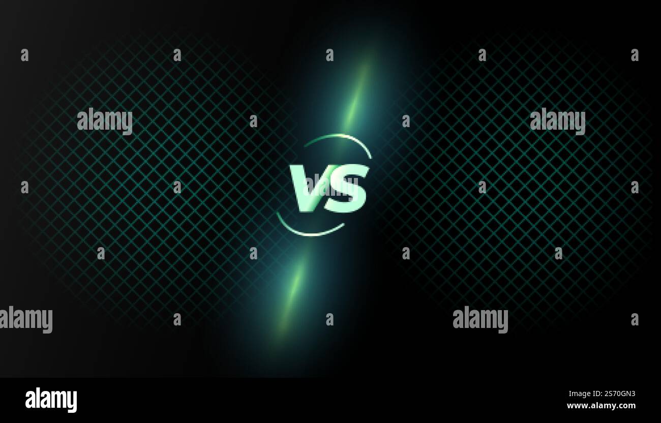 versus vs background battle screen template design Stock Vector Image ...